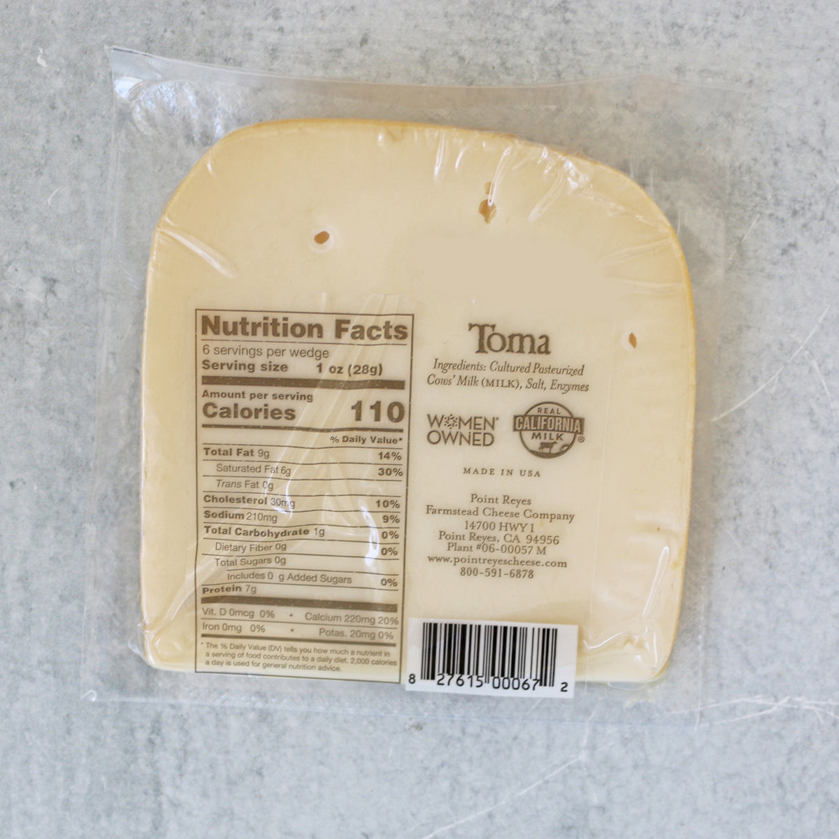 Point Reyes Farmstead Cheese Co. Toma Original – TASTE.online